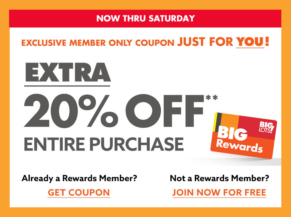 Big Lots! BIG Deals on Everything for Your Home!