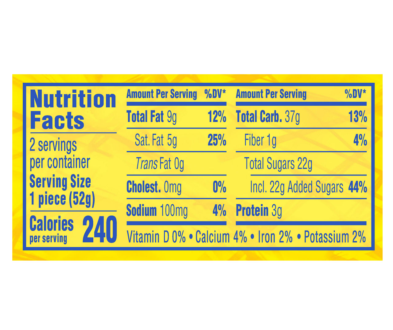 Butterfinger Bar Nutrition Facts