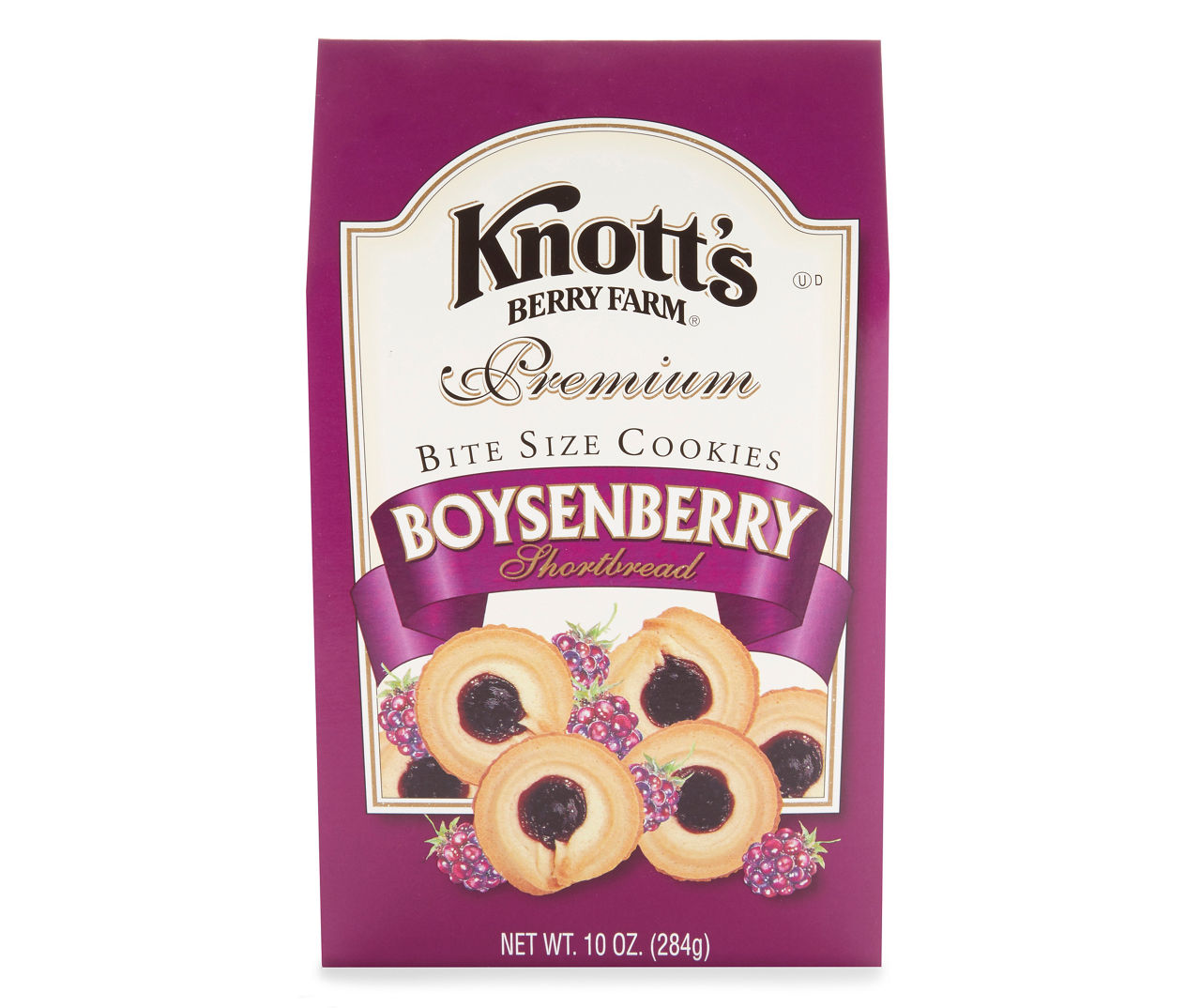 Knott's Berry Farm Boysenberry Bite Size Shortbread Cookies, 10 Oz ...