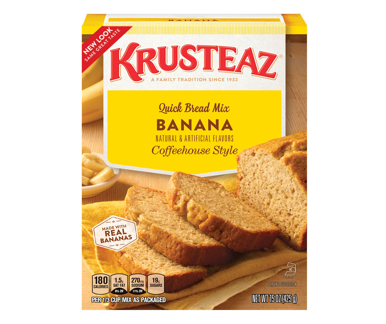 Krusteaz Krusteaz Banana Quick Bread Mix, 15 Oz | Big Lots