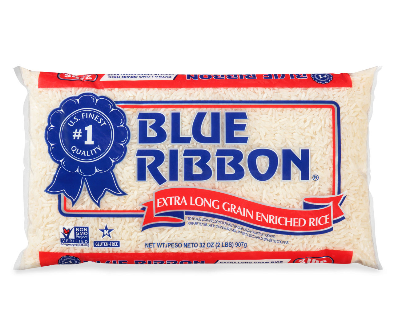 BLUE RIBBON Blue Ribbon Extra Long Grain Enriched Rice 32 oz. Bag | Big ...