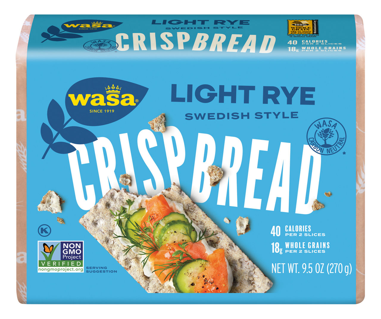 Wasa Wasa Light Rye Whole Grain Crispbread 9.5 oz. Pack | Big Lots