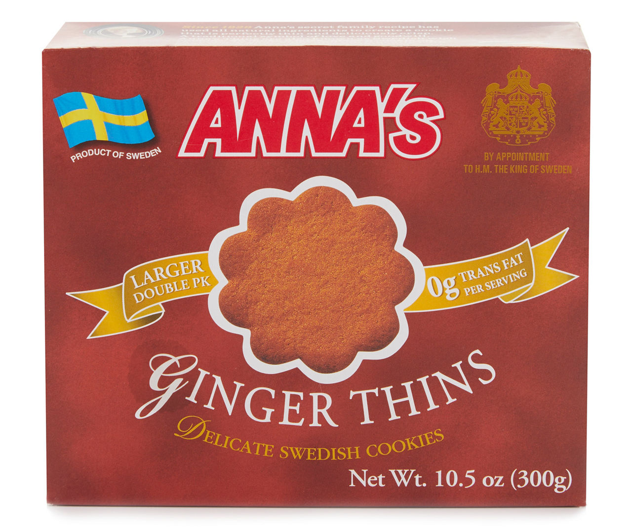 Anna's Ginger Thins Double Pack Swedish Cookies, 10.5 Oz. | Big Lots
