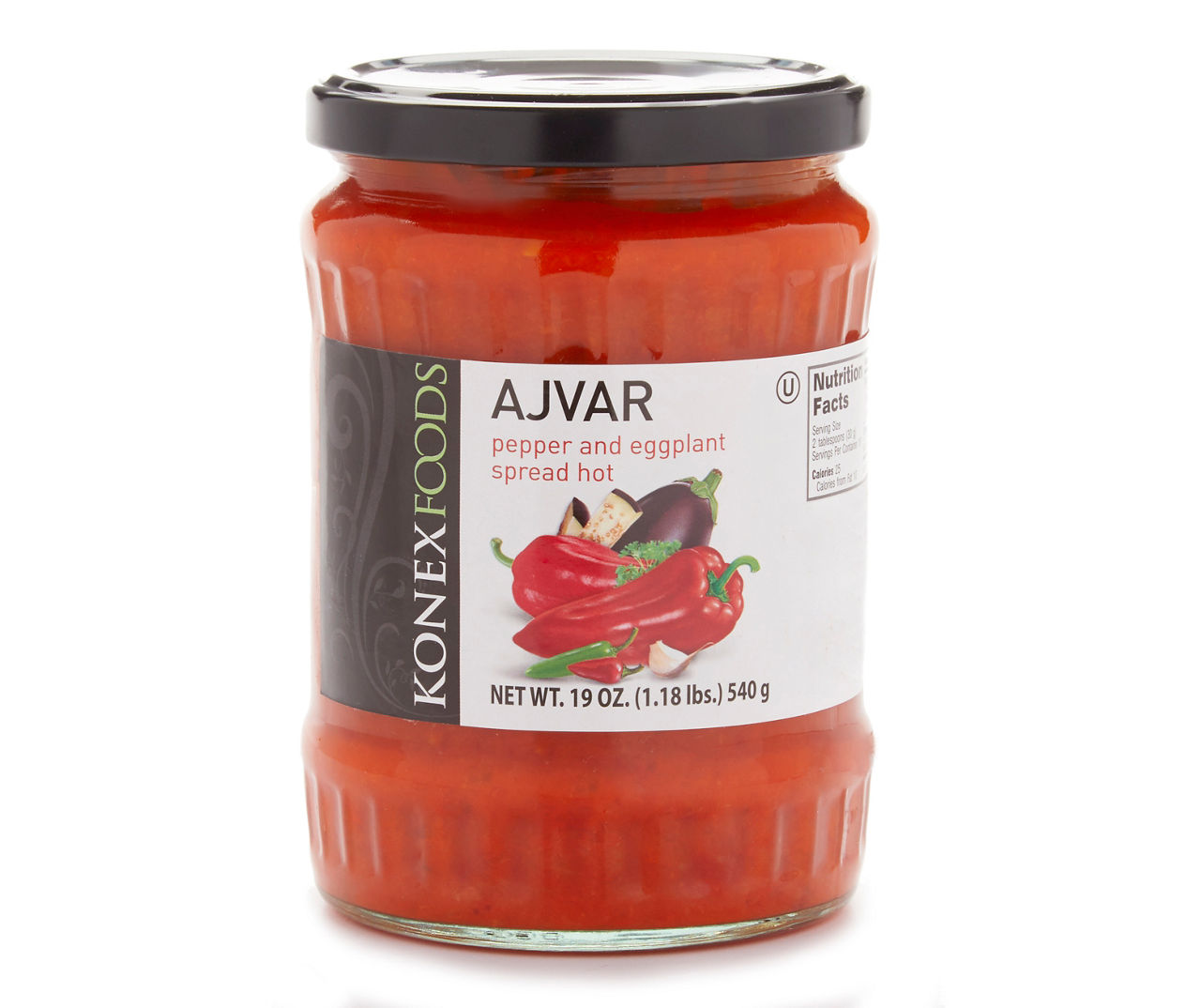 Konex Foods Pepper & Eggplant Spread, Hot, 19 Oz. | Big Lots