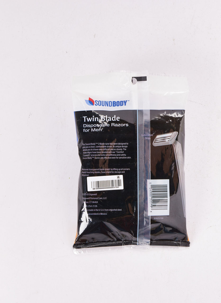 Sound Body Men's Twin Blade Disposable Razors, 20-Count | Big Lots