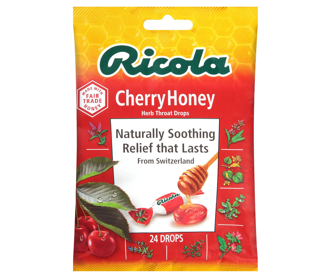 Ricola Ricola Cherry Honey Herb Throat Drops 24 ct Bag | Big Lots