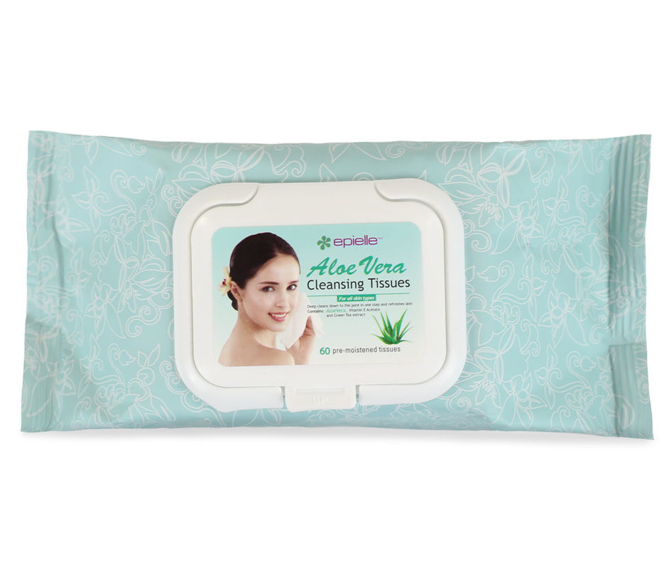 epielle Aloe Vera Cleansing Tissues, 60-Count | Big Lots