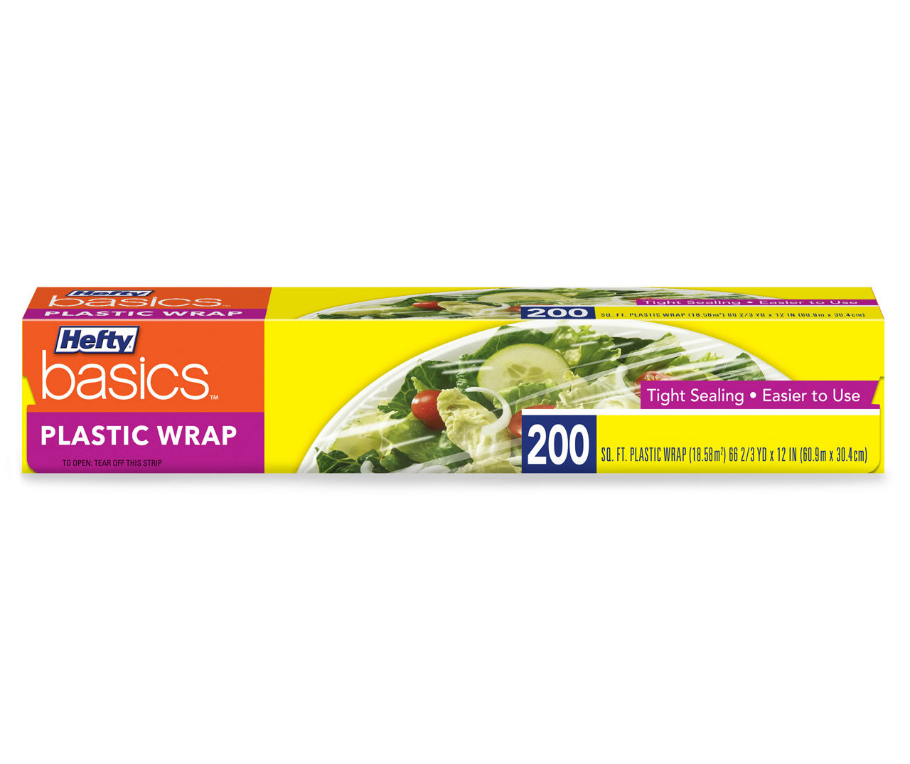 Hefty Basics Hefty Basics Plastic Wrap 200 sq. ft. Box | Big Lots