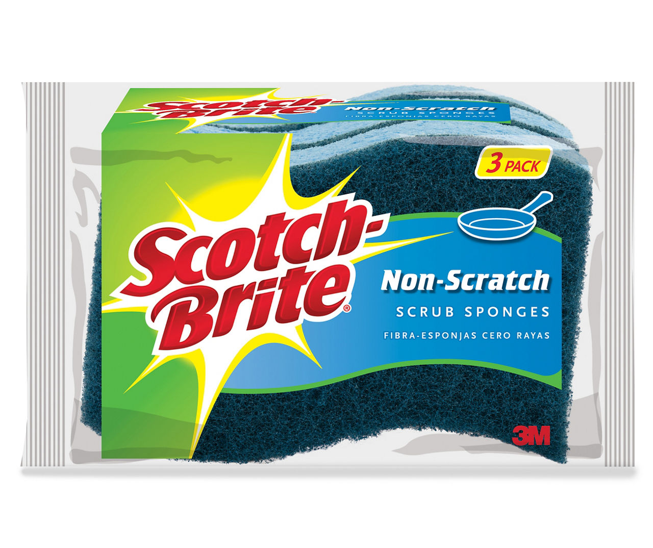 Scotch-Brite Non Scratch Scrub Sponge, 3-Pack | Big Lots