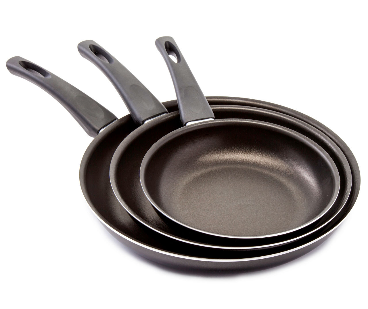 Great Gatherings 3-Piece Black Frying Pan Combo Set | Big Lots