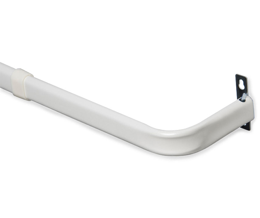 Kenney 2" White Curtain Rod, (48" - 86") | Big Lots