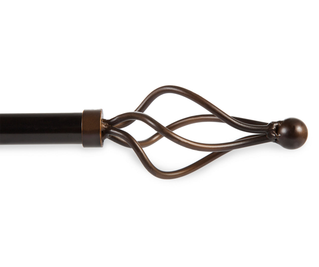 Living Colors Rustic Copper Spiral Curtain Rod, (36" - 66") | Big Lots