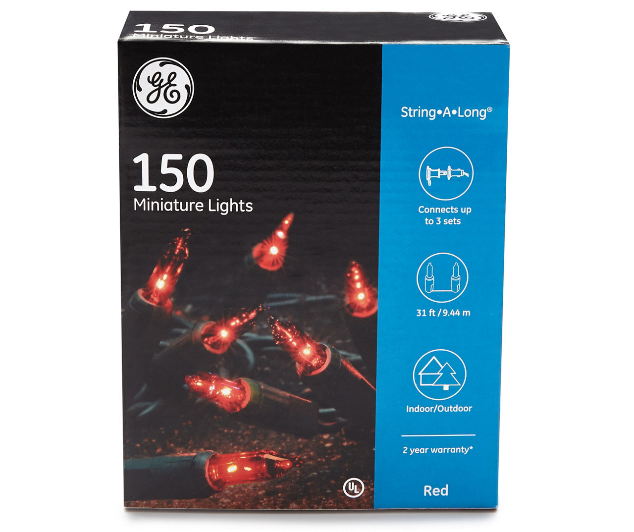 GE Red Mini Light Set, 150-Count | Big Lots