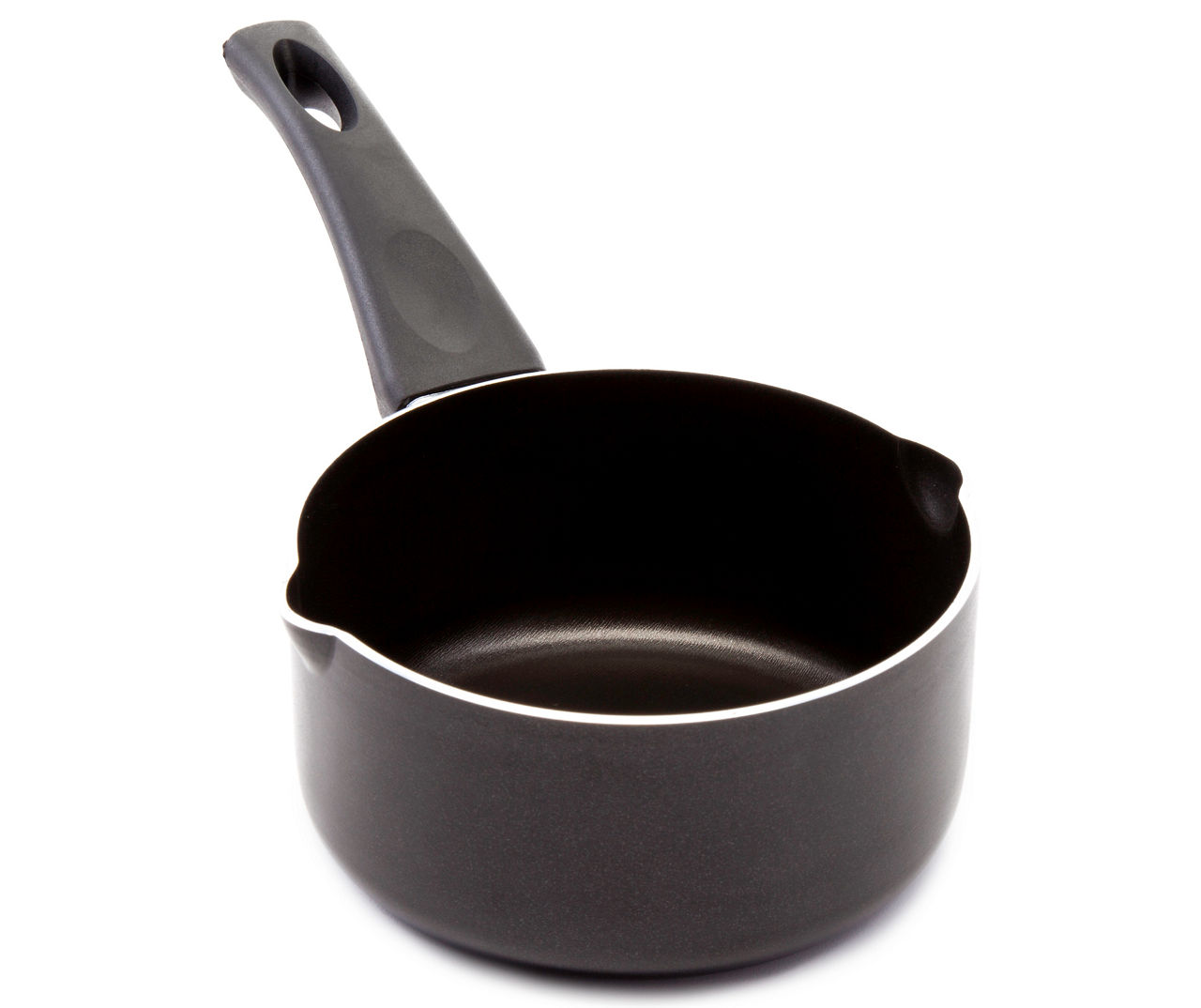 Great Gatherings 1-Quart Black Double Spout Saucepan | Big Lots