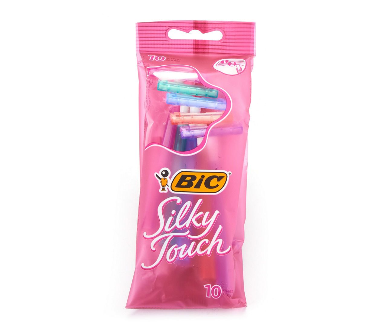 Bic Silky Touch 2-Blade Disposable Razors, 10-Count | Big Lots