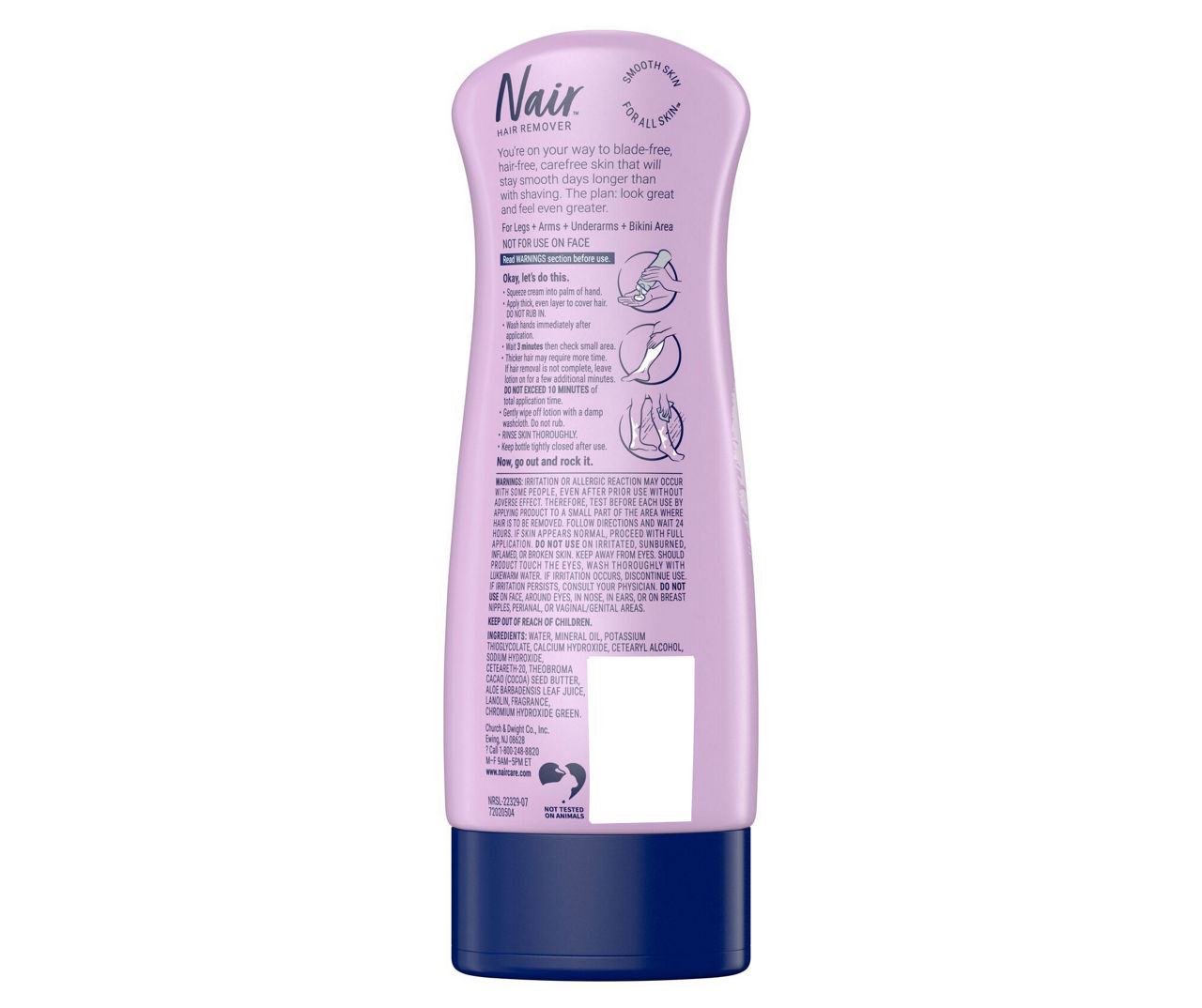 Nair Nair with Soothing Aloe & Lanolin Hair Remover Lotion 9 oz ...
