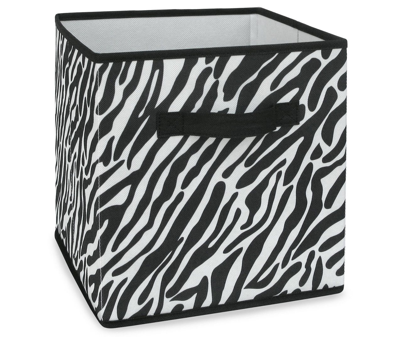 Zebra Fabric Bin | Big Lots