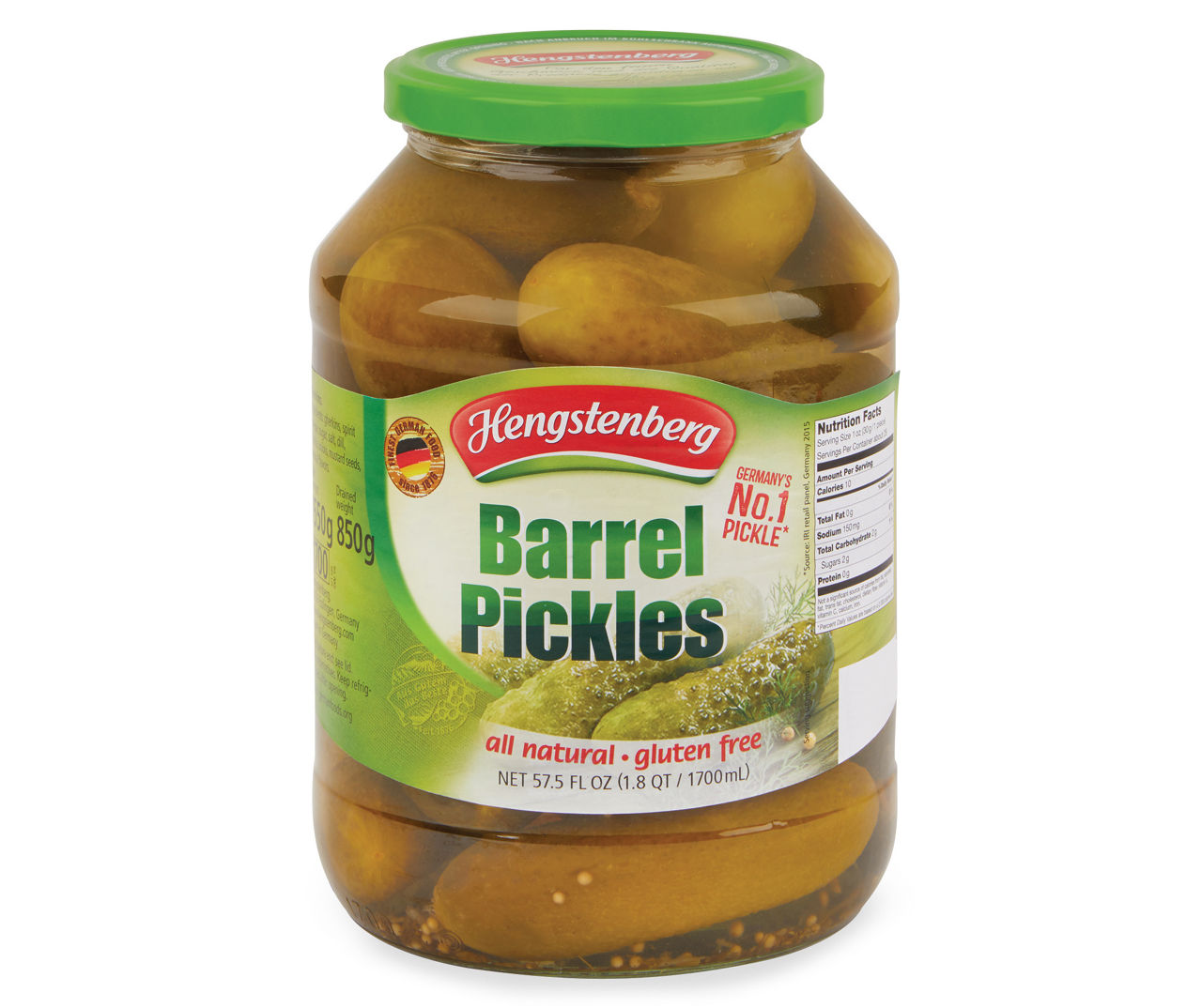 Hengstenberg Traditional German Barrel Pickles, 57.5 Oz. | Big Lots