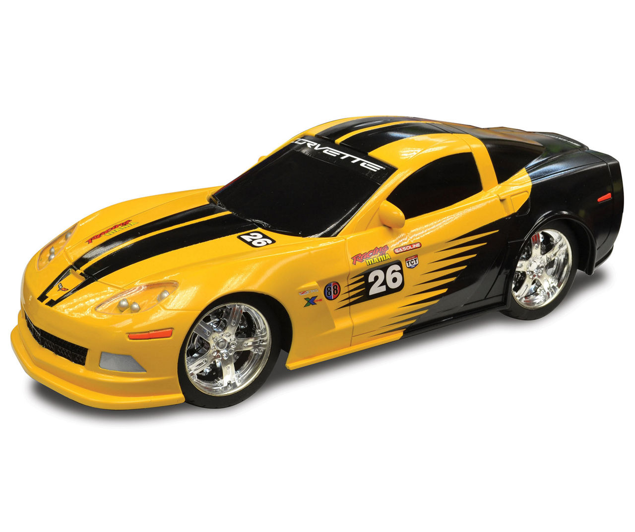 Yellow & Black Chevrolet Corvette Remote Control Racing Car | Big Lots
