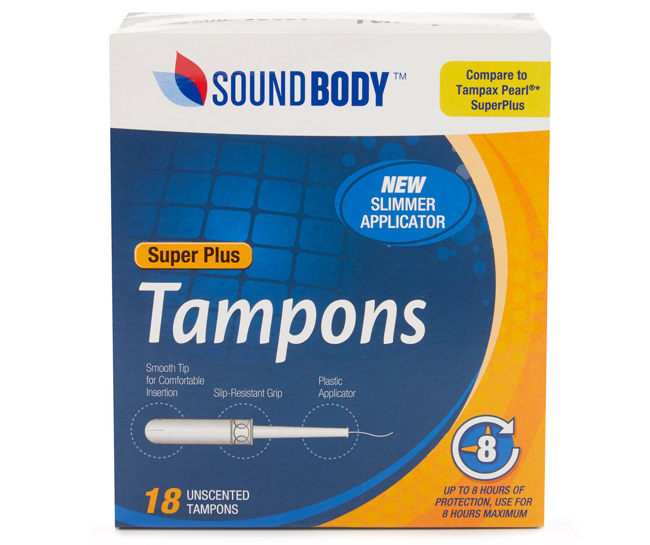 Sound Body Super Plus Unscented Tampons, 18-Count | Big Lots