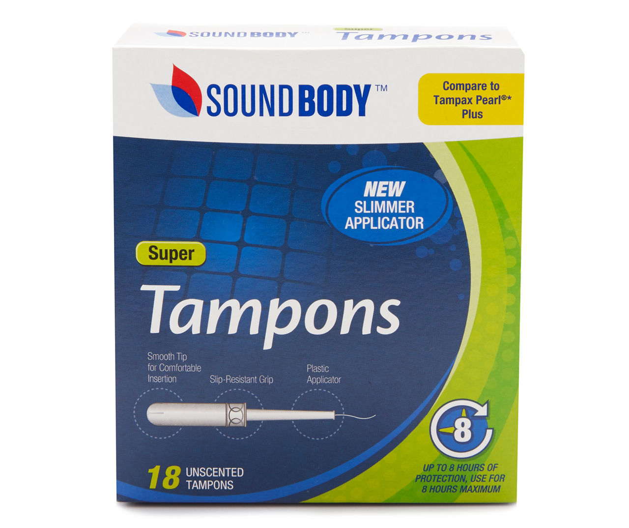 Sound Body Super Tampons, 18-Count | Big Lots
