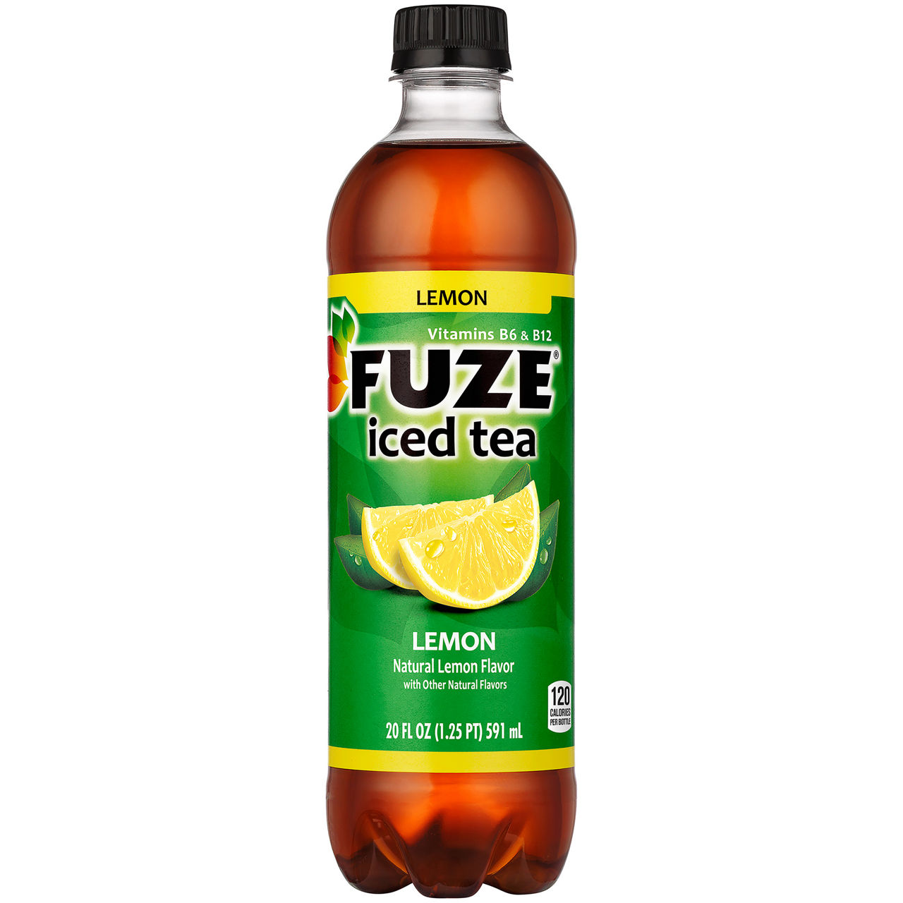 FUZE Fuze Iced Tea Lemon Bottle with Vitamins B6 and B12, 20 fl oz ...