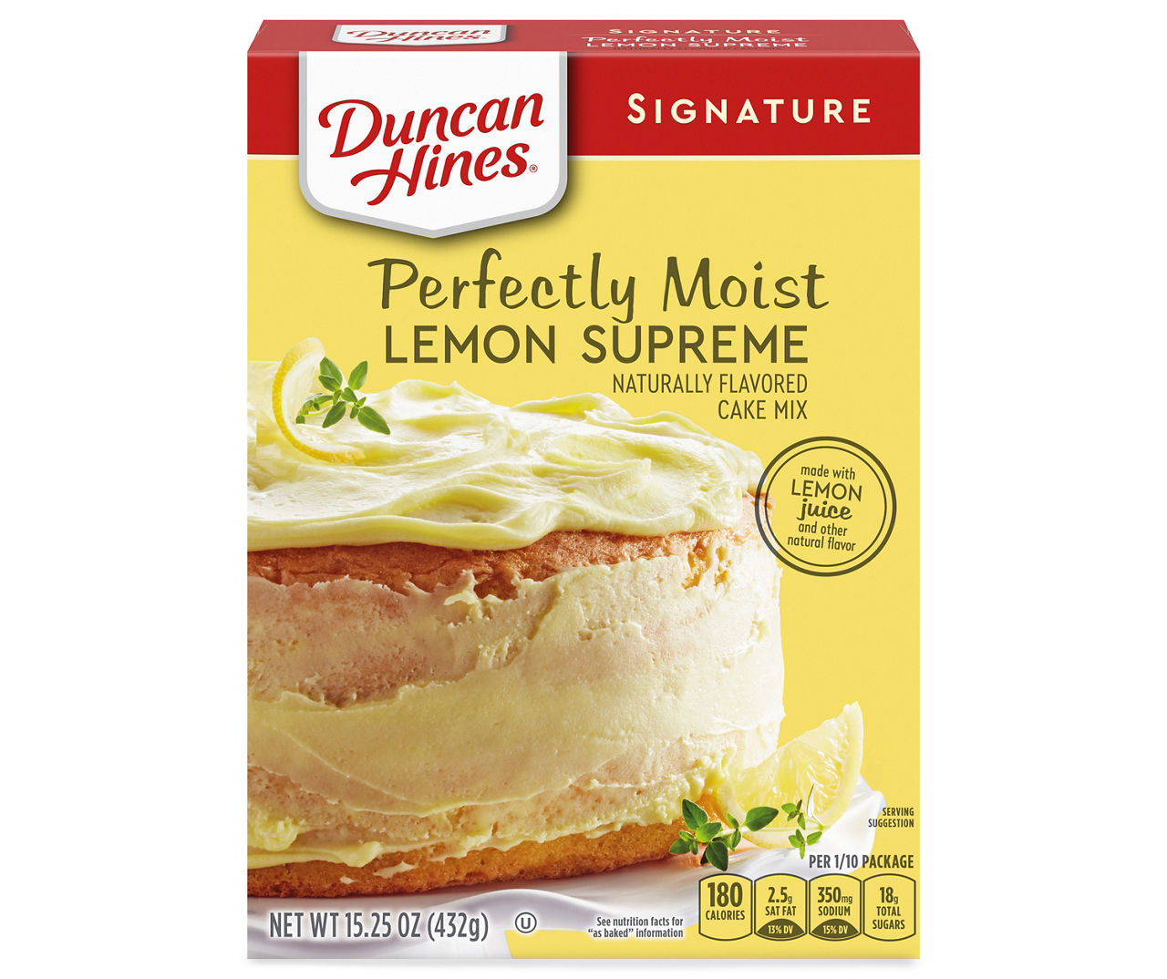 Duncan Hines Duncan Hines Signature Perfectly Moist Lemon Supreme Cake ...