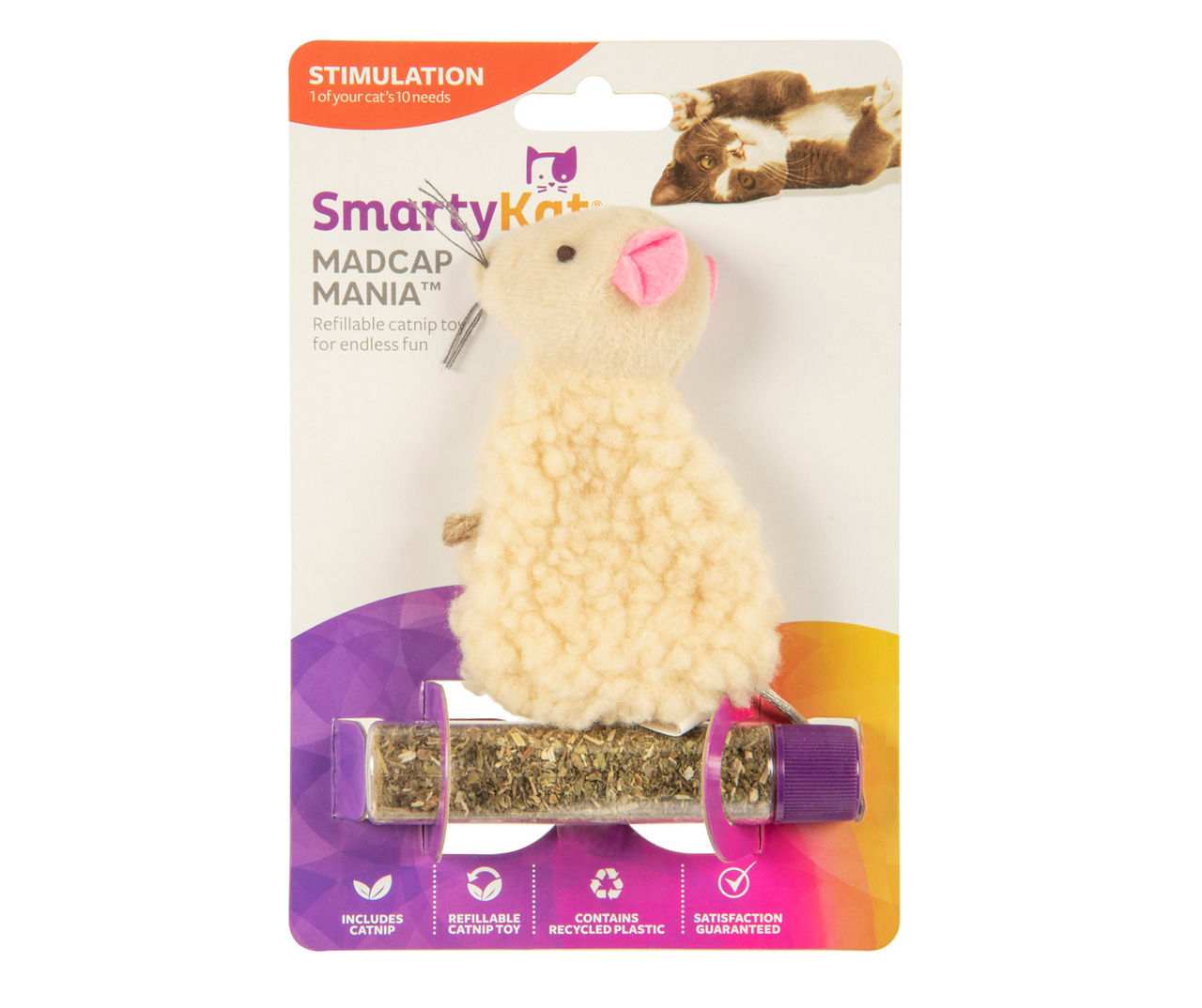 SmartyKat Madcap Mania Catnip Mouse Cat Toy | Big Lots