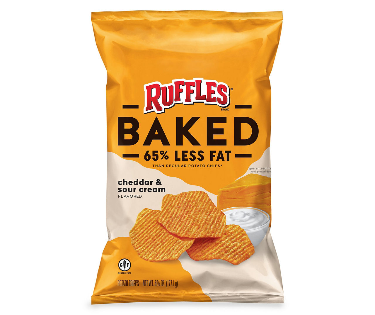 Ruffles Ruffles Baked Potato Crisps Cheddar & Sour Cream 6 1/4 Oz | Big ...