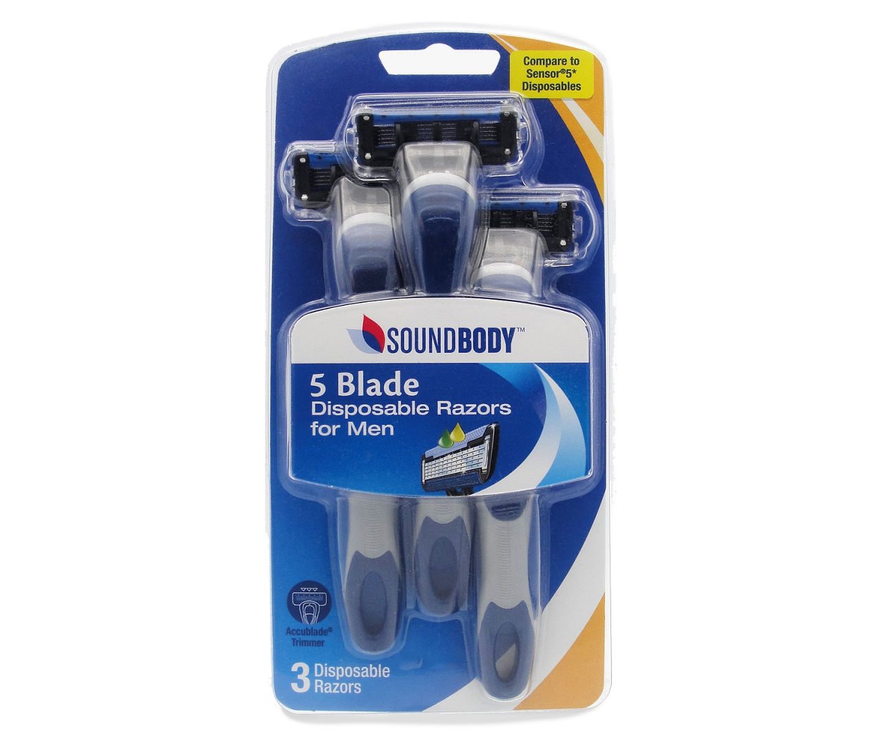 Personna Men's Blue 5-Blade Disposable Razors, 3-Pack | Big Lots
