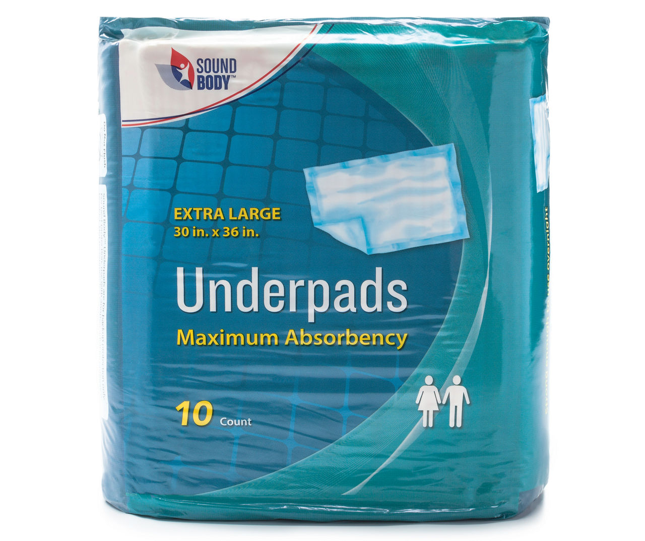 Sound Body Extra Large Maximum Absorbency Underpads, 10-Count | Big Lots