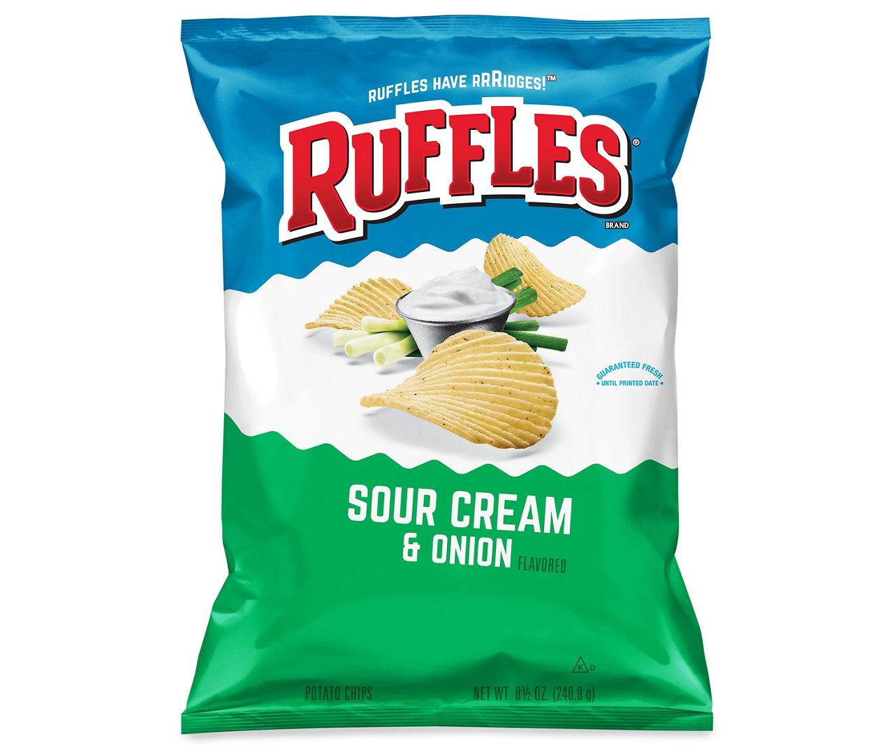 Ruffles Ruffles Potato Chips Sour Cream & Onion Flavored 8.5 Oz | Big Lots