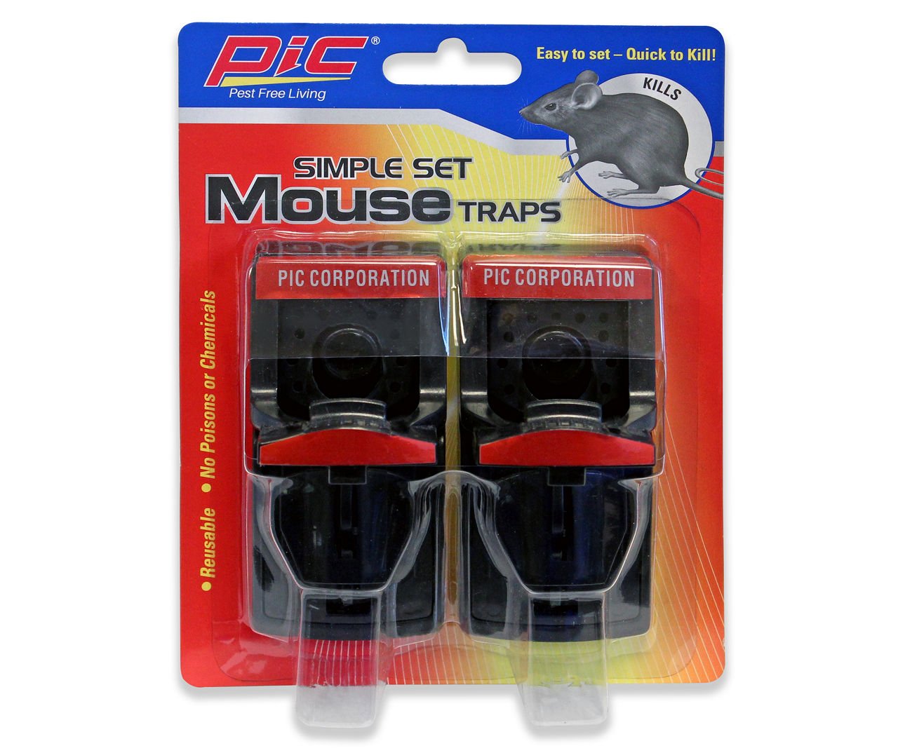 PIC Simple Set Mouse Traps, 2-Pack | Big Lots
