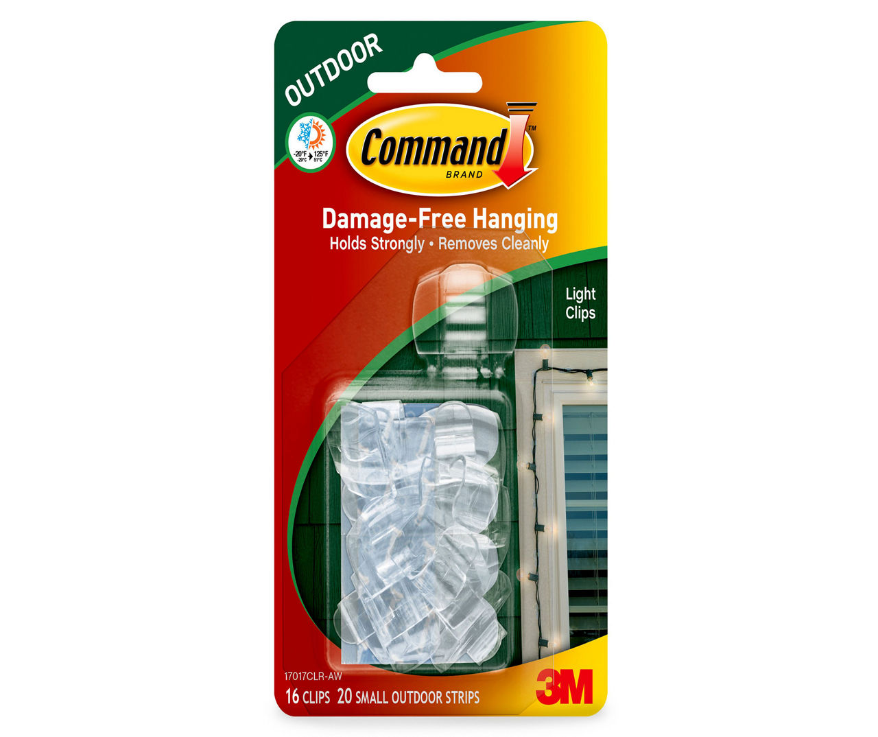3M Clear Outdoor Light Clips, 16-Pack | Big Lots