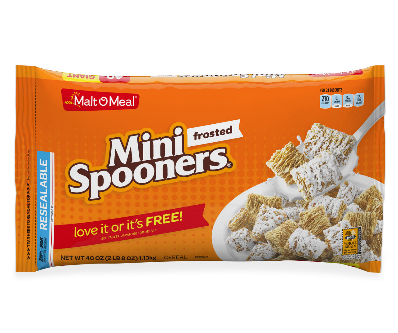 Malt-O-Meal Malt-O-Meal Mini Spooners Frosted Cereal 40 oz. Bag | Big Lots