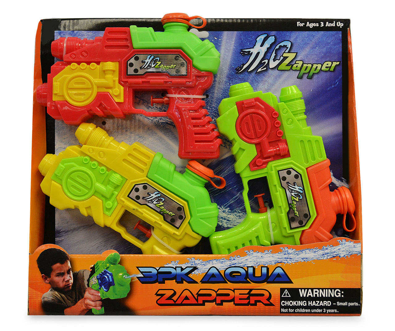 Play Zone Aqua Zapper Water Blasters, 3-Pack | Big Lots