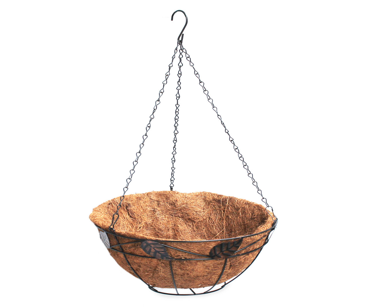 Wilson & Fisher 14" Leaf Coconut Hanging Basket | Big Lots