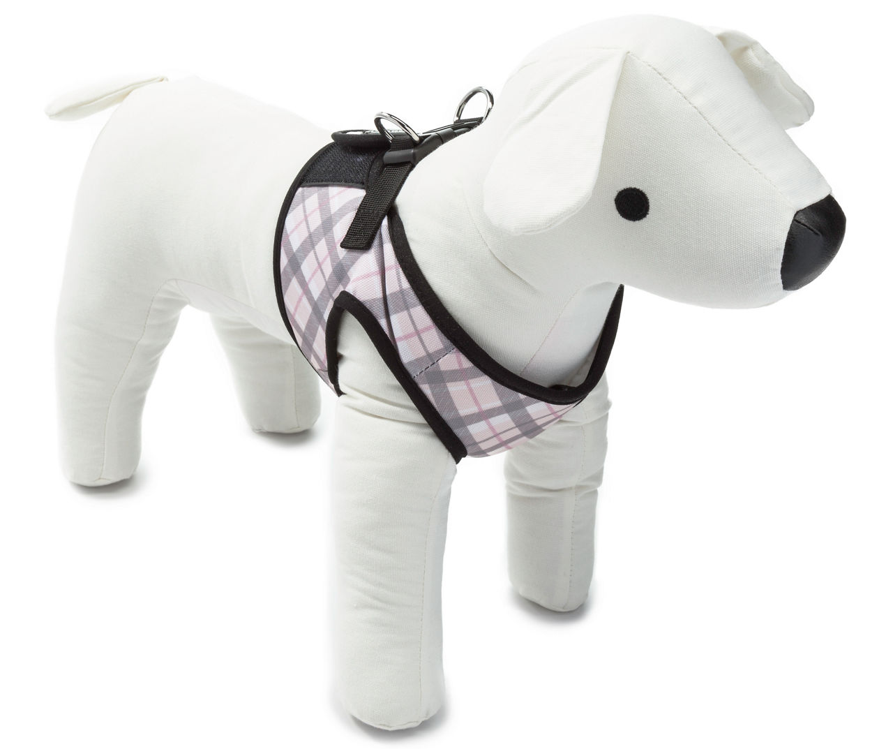 AKC Select Small White Plaid Harness | Big Lots
