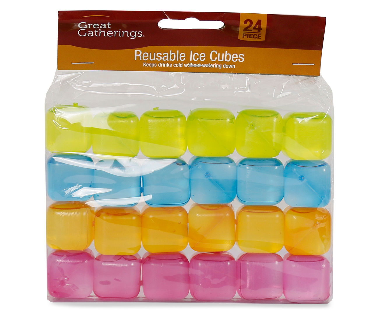 Great Gatherings Reusable Ice Cubes, 24-Pack | Big Lots