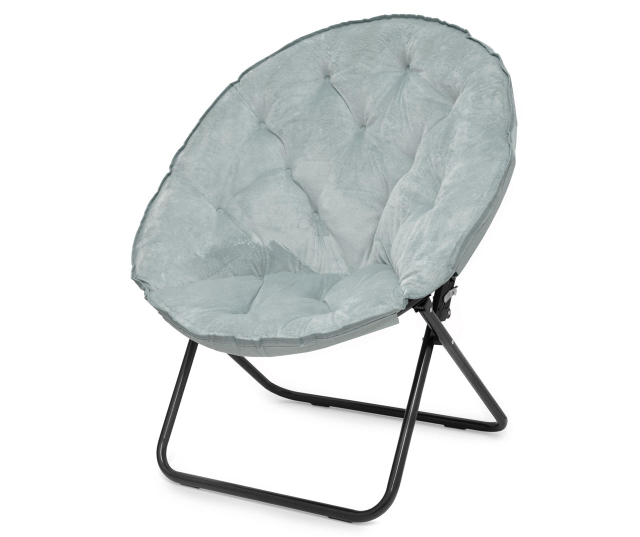 Gray Oversize Saucer Chair