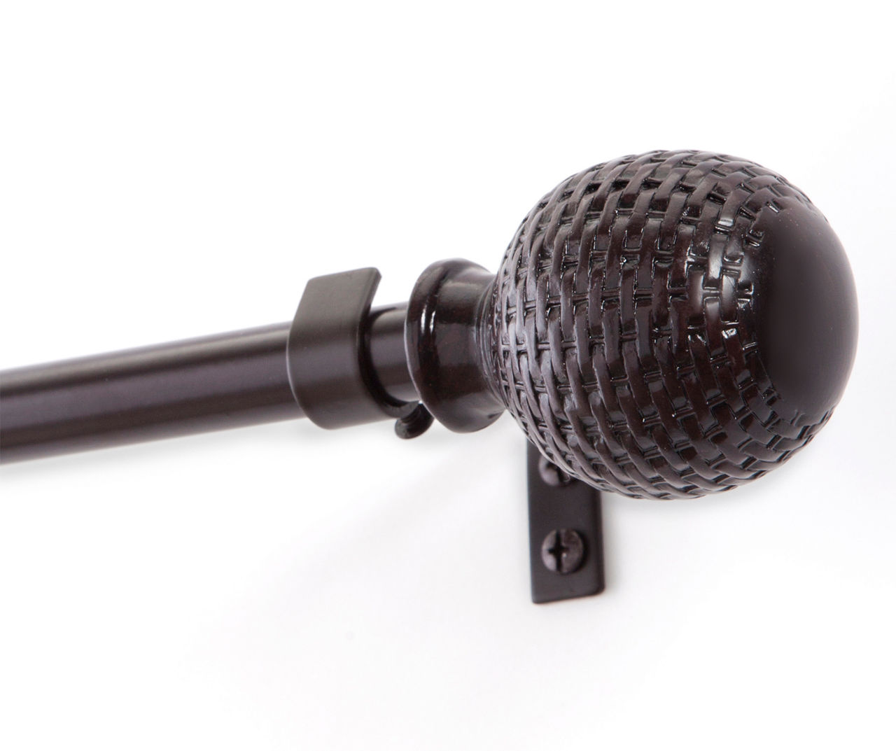 Living Colors Brown Decorative Rod with Woven Ball, (28" - 48") | Big Lots