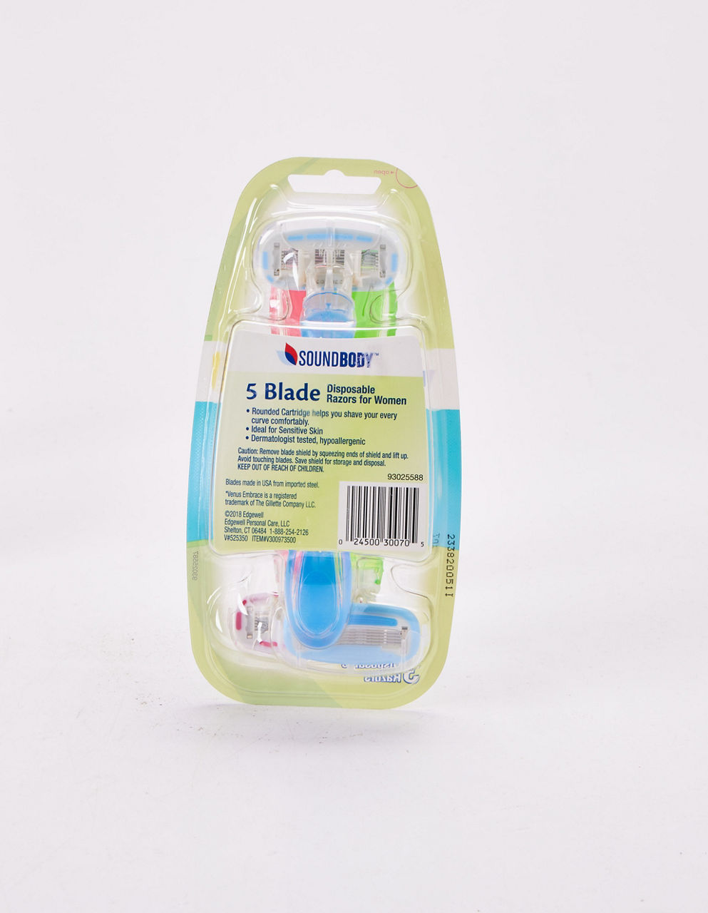 Sound Body 5 Blade Disposable Razors for Women, 3 Count | Big Lots