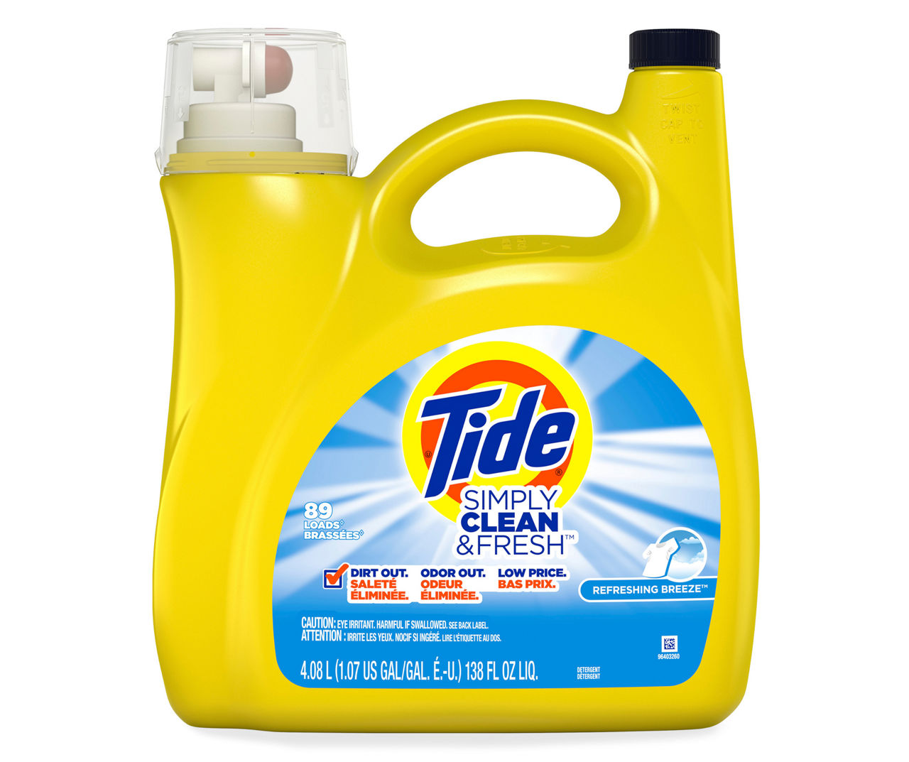 Tide Tide Simply Clean & Fresh Liquid Laundry Detergent, Refreshing ...