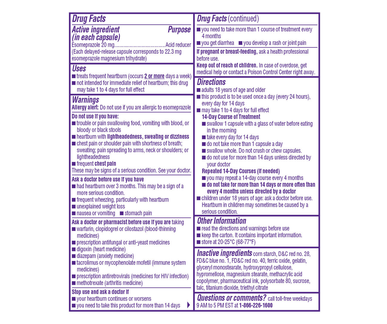 Nexium Nexium 24HR Acid Reducer Heartburn Relief Capsules with ...