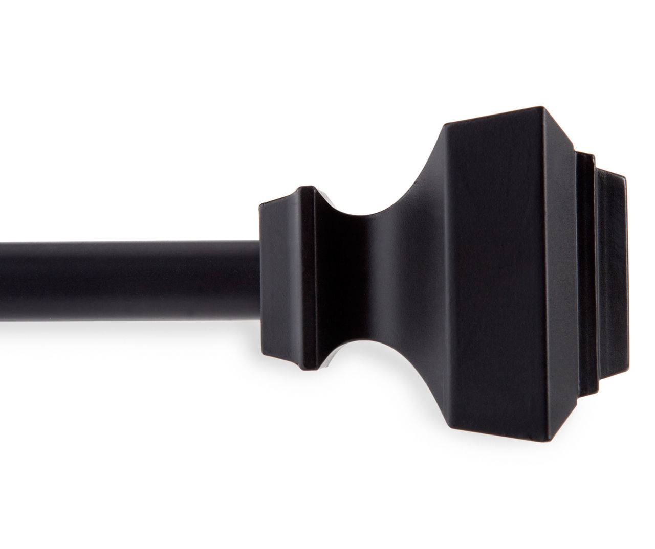 Living Colors Black Square Curtain Rod, (36" - 66") | Big Lots