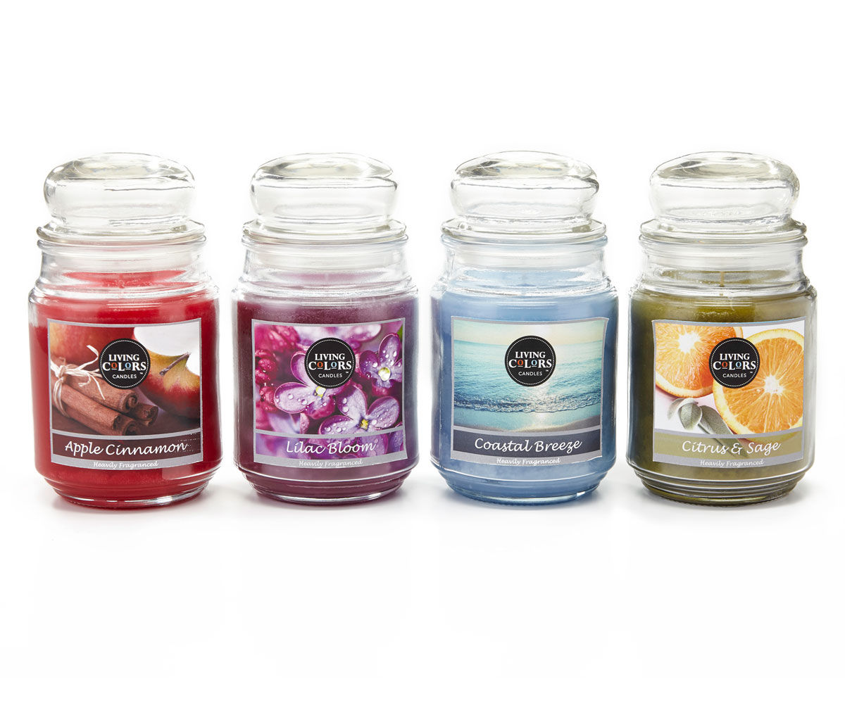 Living Colors Apple Cinnamon Jar Candle, 19 Oz. | Big Lots
