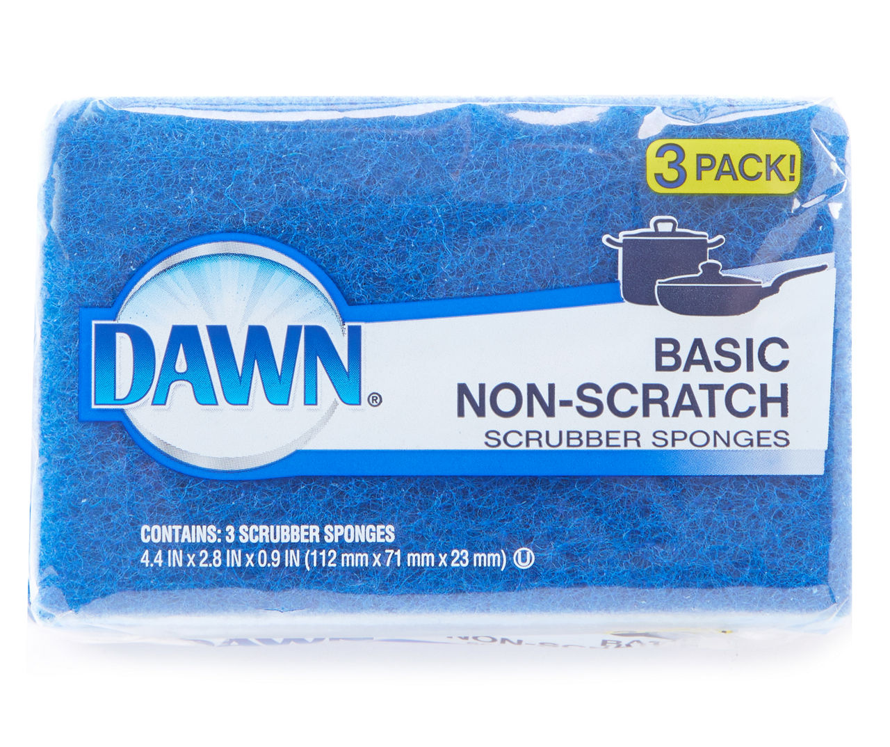 Dawn Non-Scratch Scrubber Sponges, 3 Pack | Big Lots