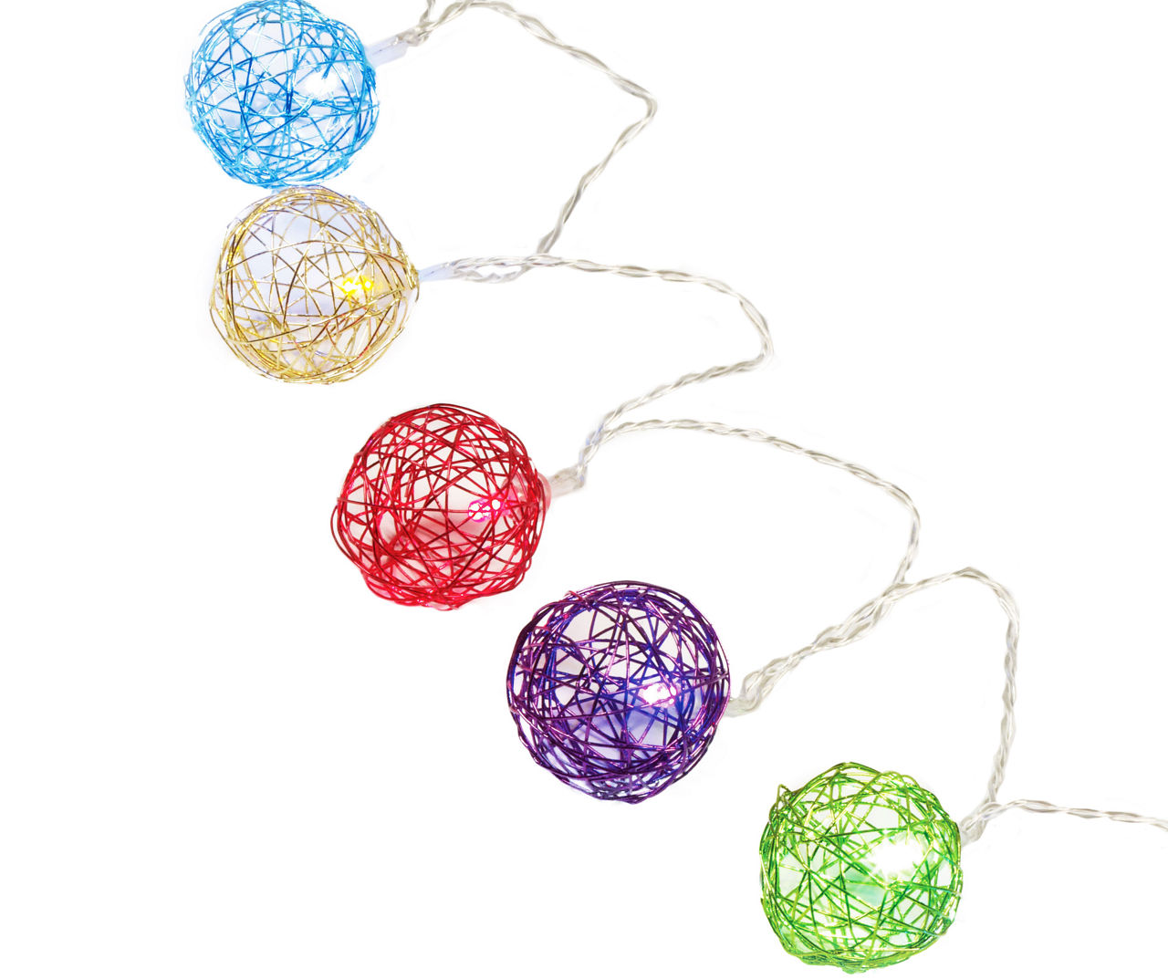 Real Living Metal Globe LED Light Set, 20-Lights | Big Lots