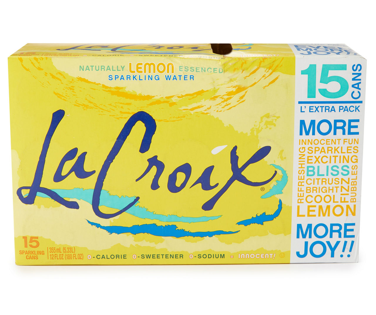 La Croix Lemon Sparkling Water, 15 Pack | Big Lots