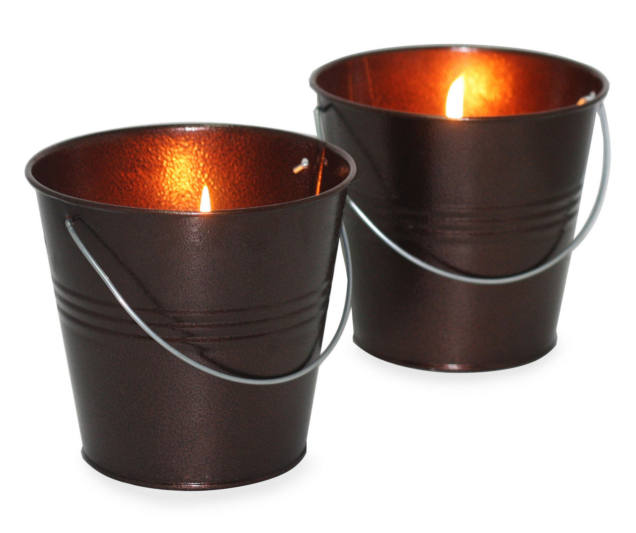 Bronze Citronella 10 Oz. Metal Bucket Candles, 2-Pack | Big Lots